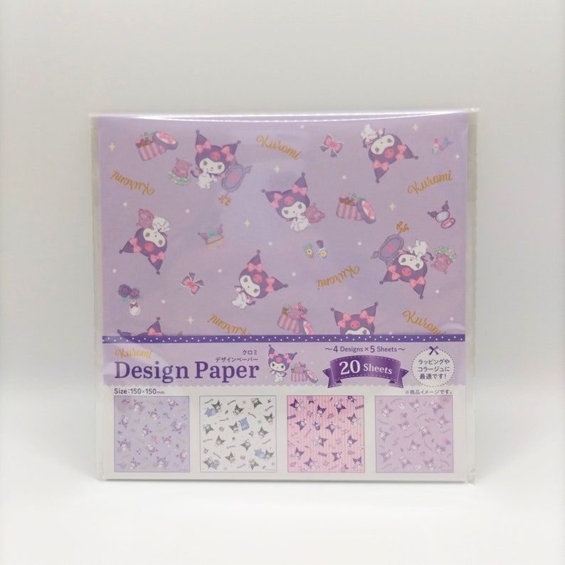 2022 Sanrio Kuromi Paper Origami, Kuromi Pattern Paper Pack, Paper 5 ...