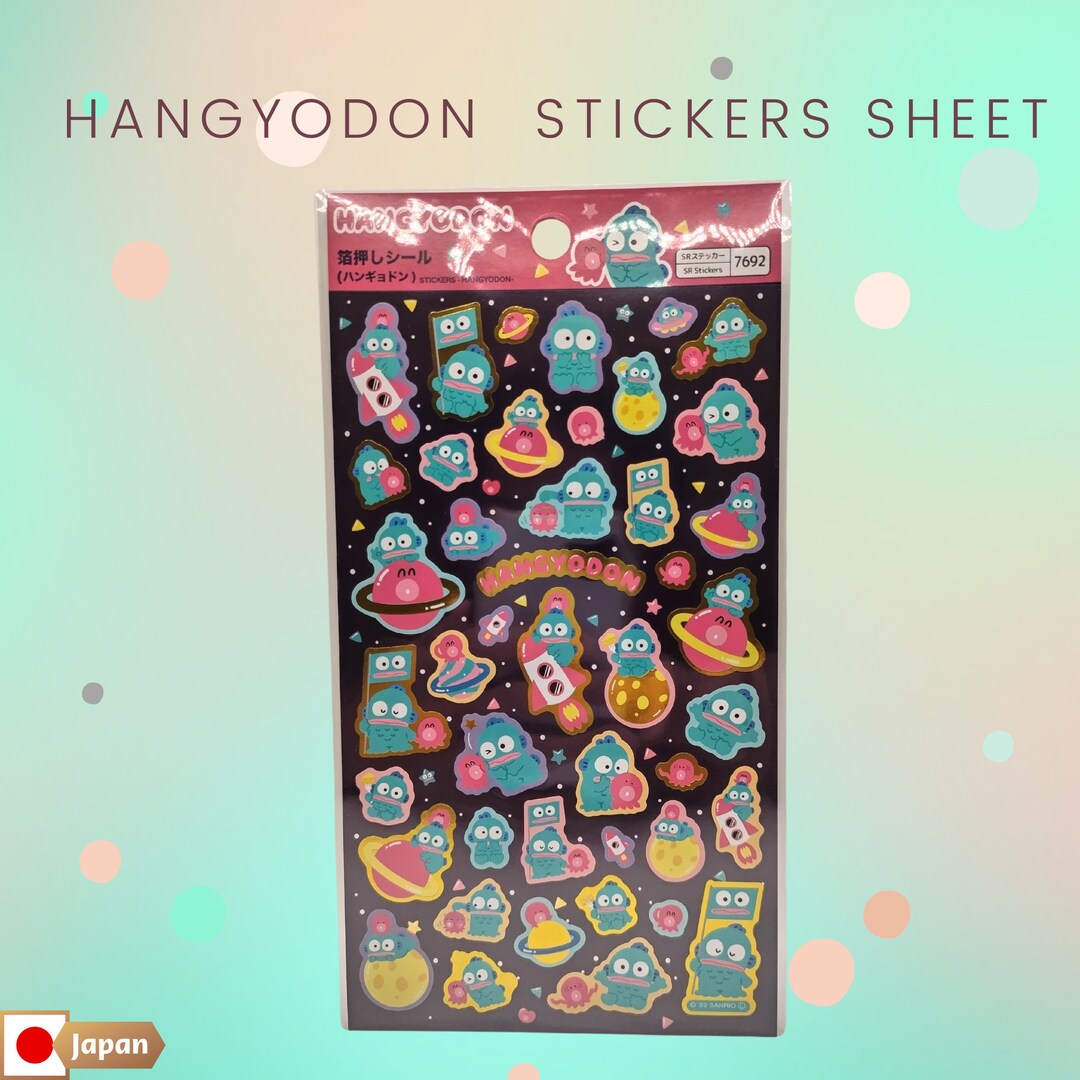 Sanrio HANGYODON Stickers Sheet,sticker Pack 2022,journal Stickers ...