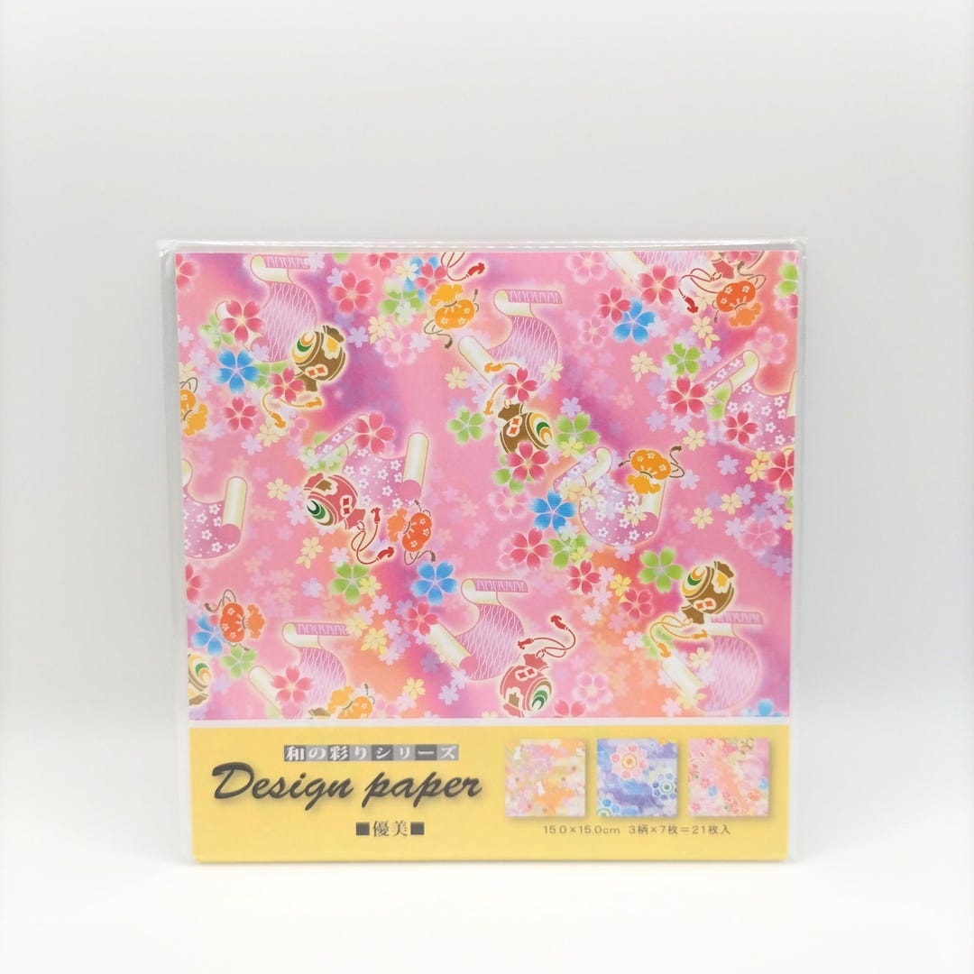 Origami Paper Wagara,flower Pttern Paper Pack,paper 5.9x5.9 Inches,21 ...
