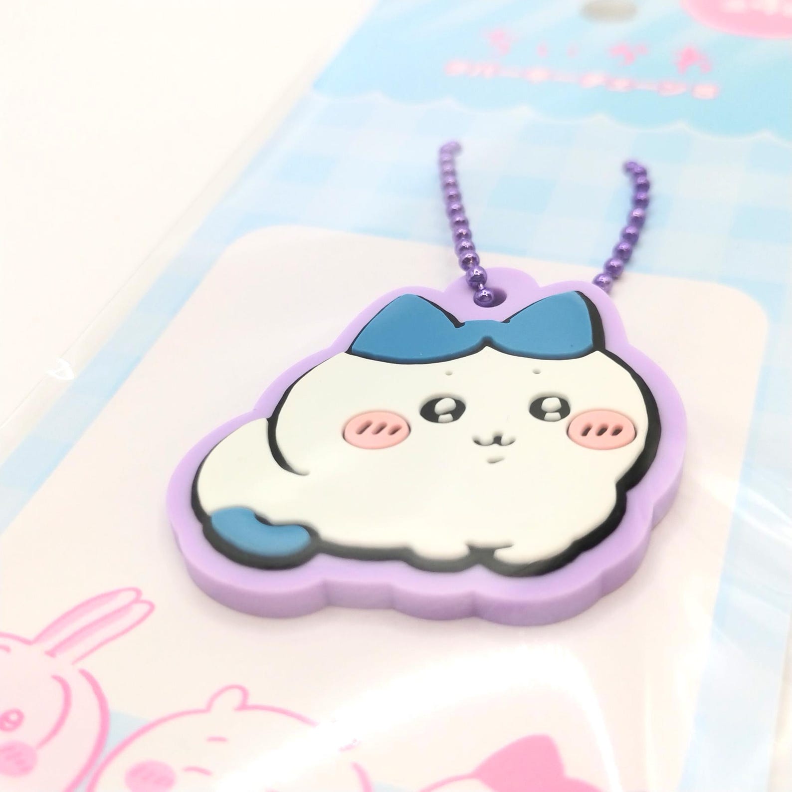 Chiikawa Key Chain Chiikawa Hachiware Design , Chiikawa Rubber Key ...