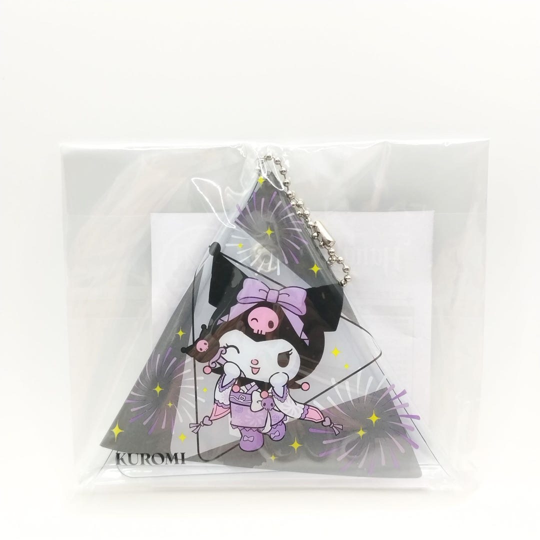 Kuromi Key Chain 2024 Japan Limited , Kuromi Clear Pouch Key Holder ...