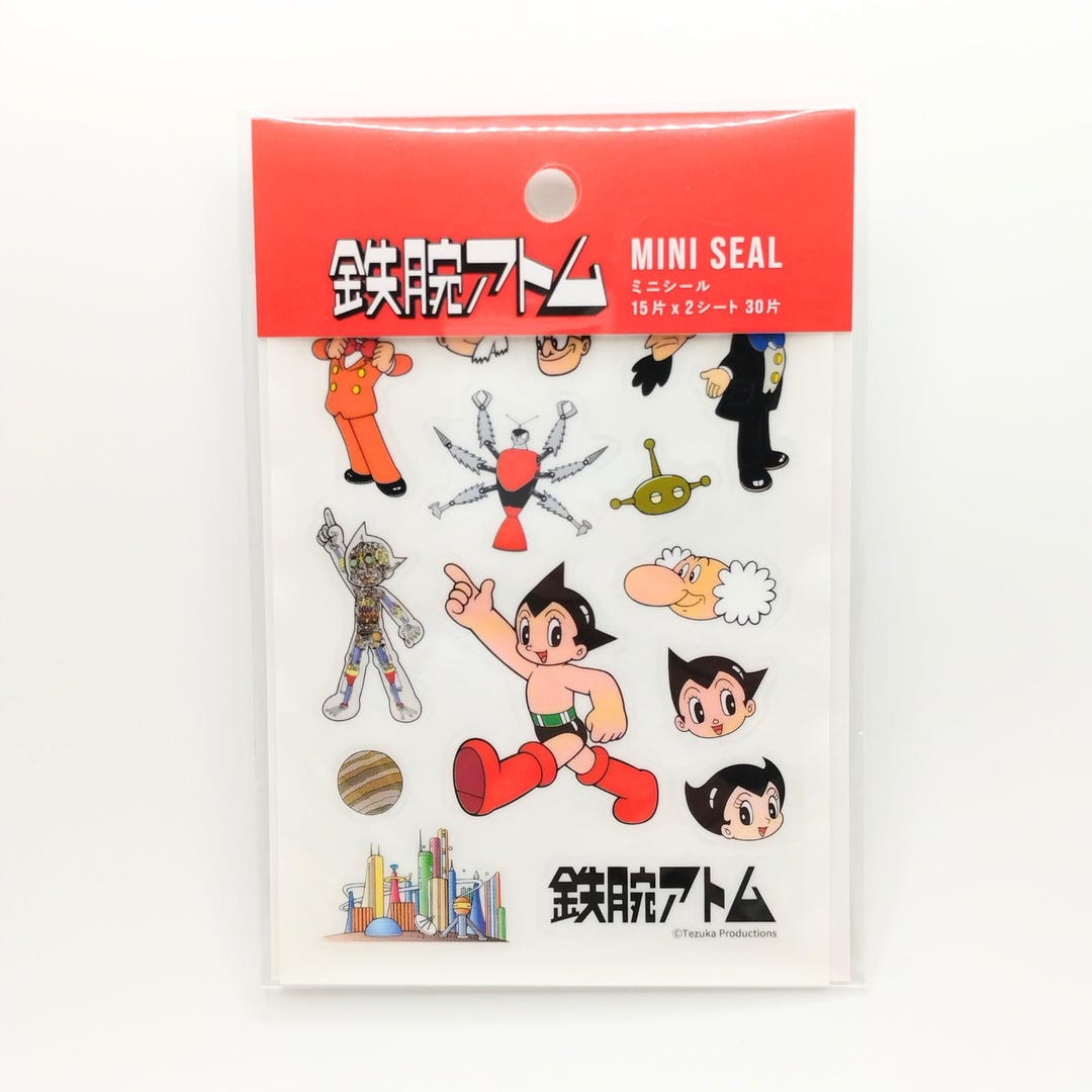 Astroboy Stickers Tetsuwan Atom , Osamu Tezuka Stickers , Atom Stickers ...