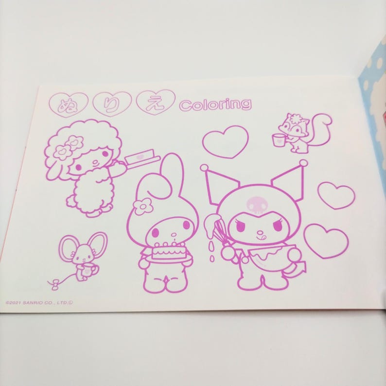 My Melody Kuromi Stickers Book 2021 Japan Design,my Melody Kuromi ...