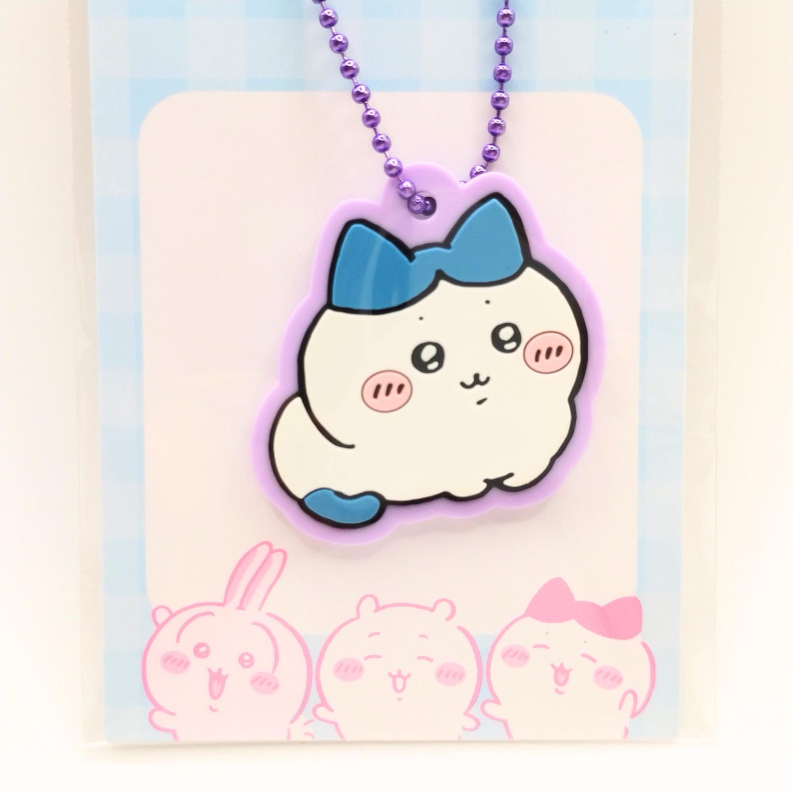 Chiikawa Key Chain Chiikawa Hachiware Design , Chiikawa Rubber Key ...