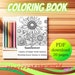 Coloring Book Flowers NURIE 20 Pages Flowers Coloring Book for Adults ...