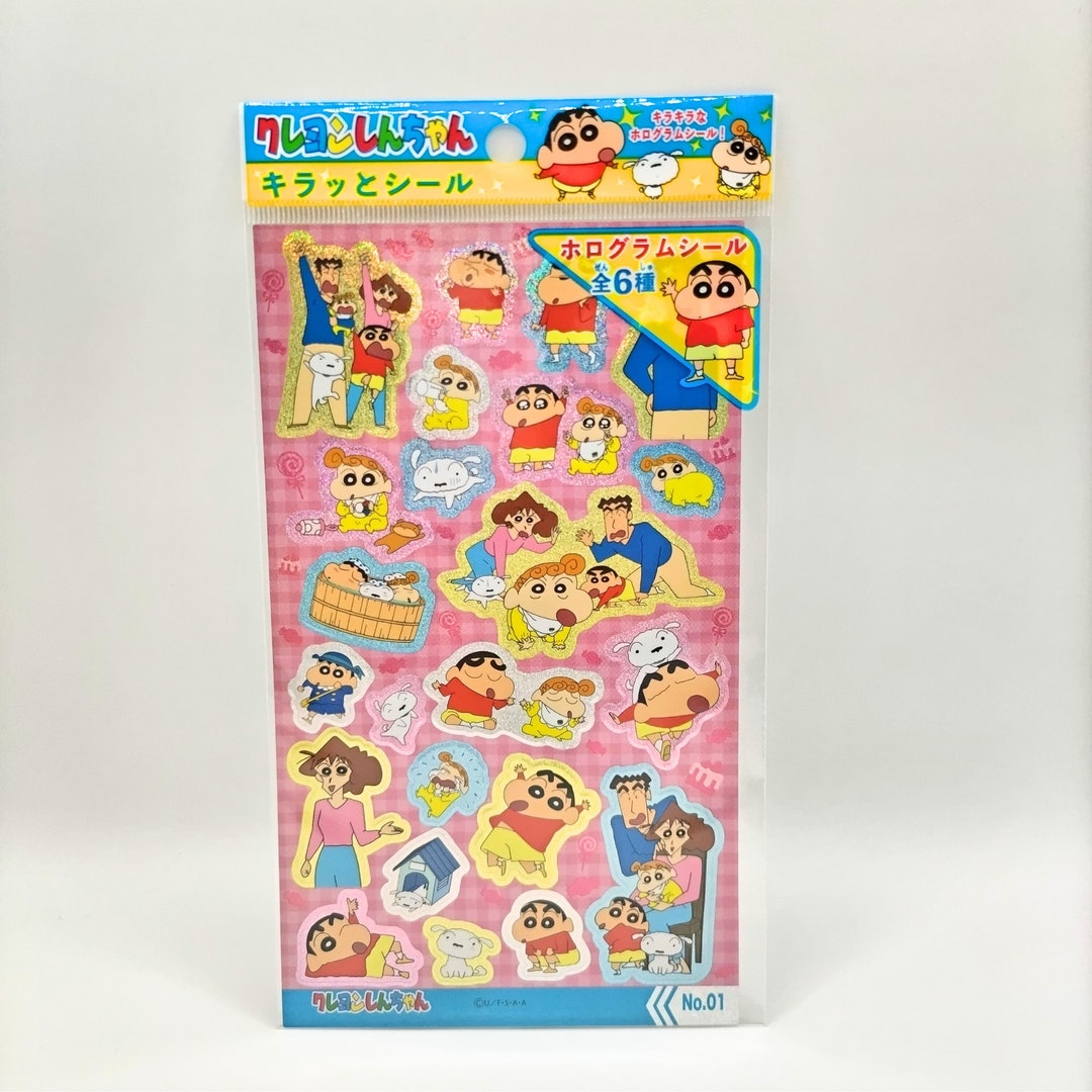 Crayon Shin Chan Stickers Sheet,hologram Characters Stickers,journal ...