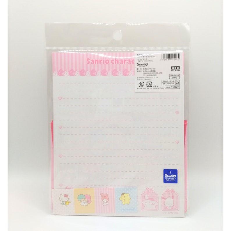 Sanrio Characters Letter Set 2021 Design Made in Japan,sanrio Letter ...