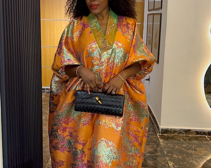 African Brocade Dress| Kaftan| Nigerian Dress| Party Dress| Jalabiya ...