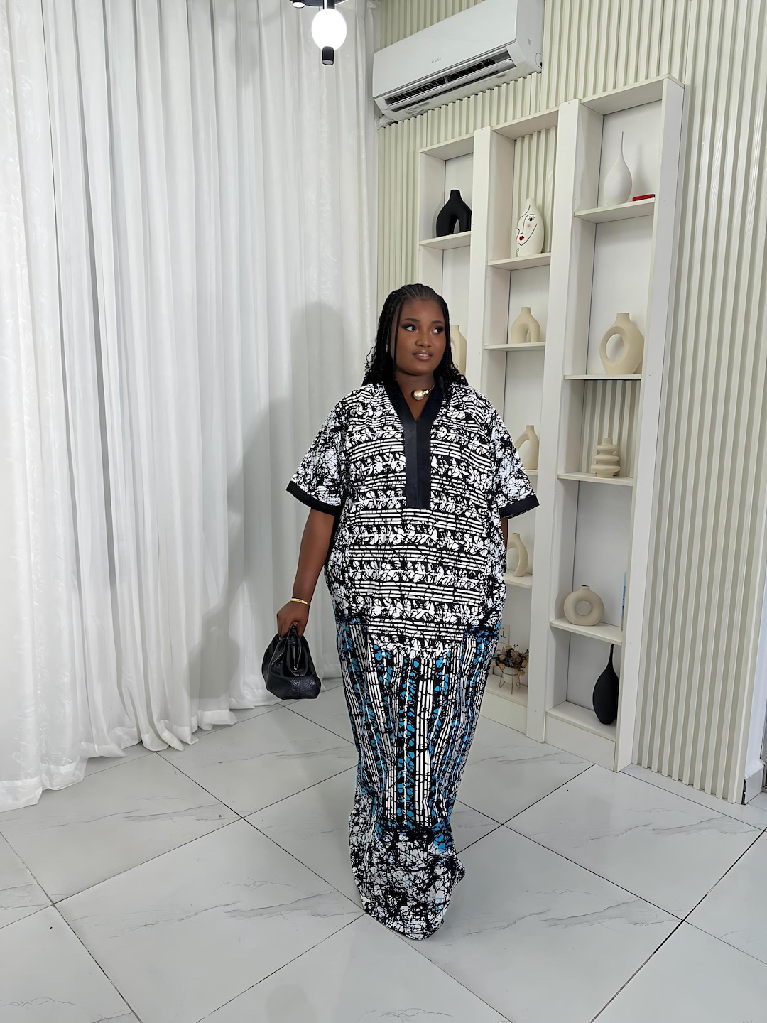 Ankara Boubou| Ankara Bubu With Aso-oke| Kaftan| African Aunty Dress ...