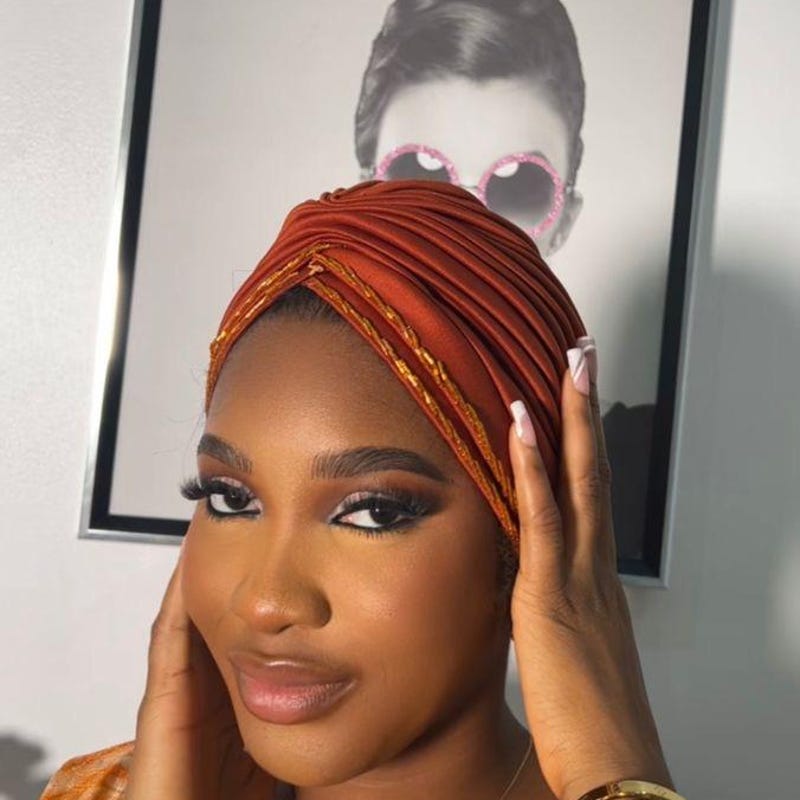 African Beaded Turban - Etsy