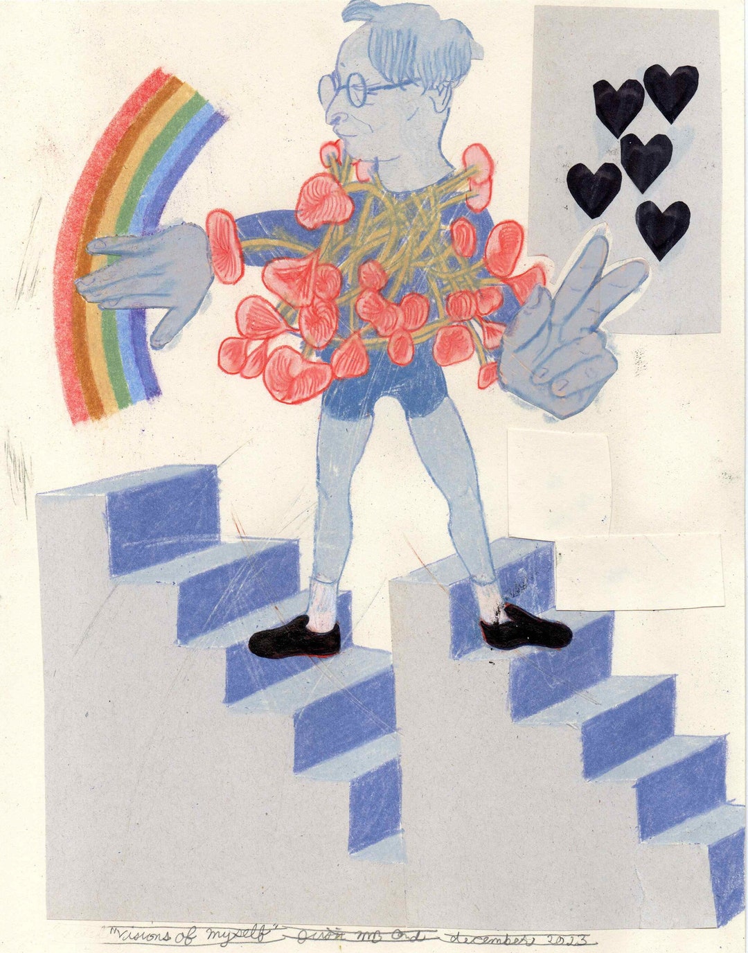 Visions of Myself original Drawing - Etsy