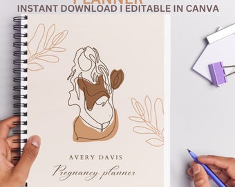 Pregnancy Planner Printable, Printable Pregnancy Journal, Expecting Mom ...