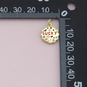 18K Gold Filled Lucky Pendant,lucky Charm Bracelet Necklace for DIY ...