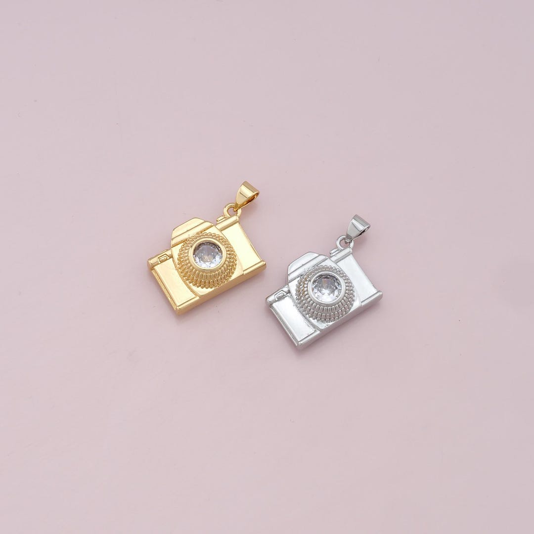 18K Gold Filled Camera Pendant,dainty Camera Charm Bracelet Necklace ...