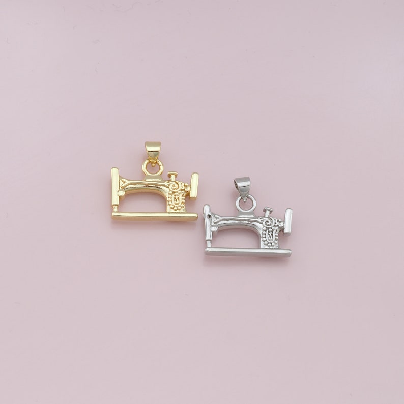 18K Gold Filled Sewing Machine Pendant,sewing Machine Charm Bracelet ...