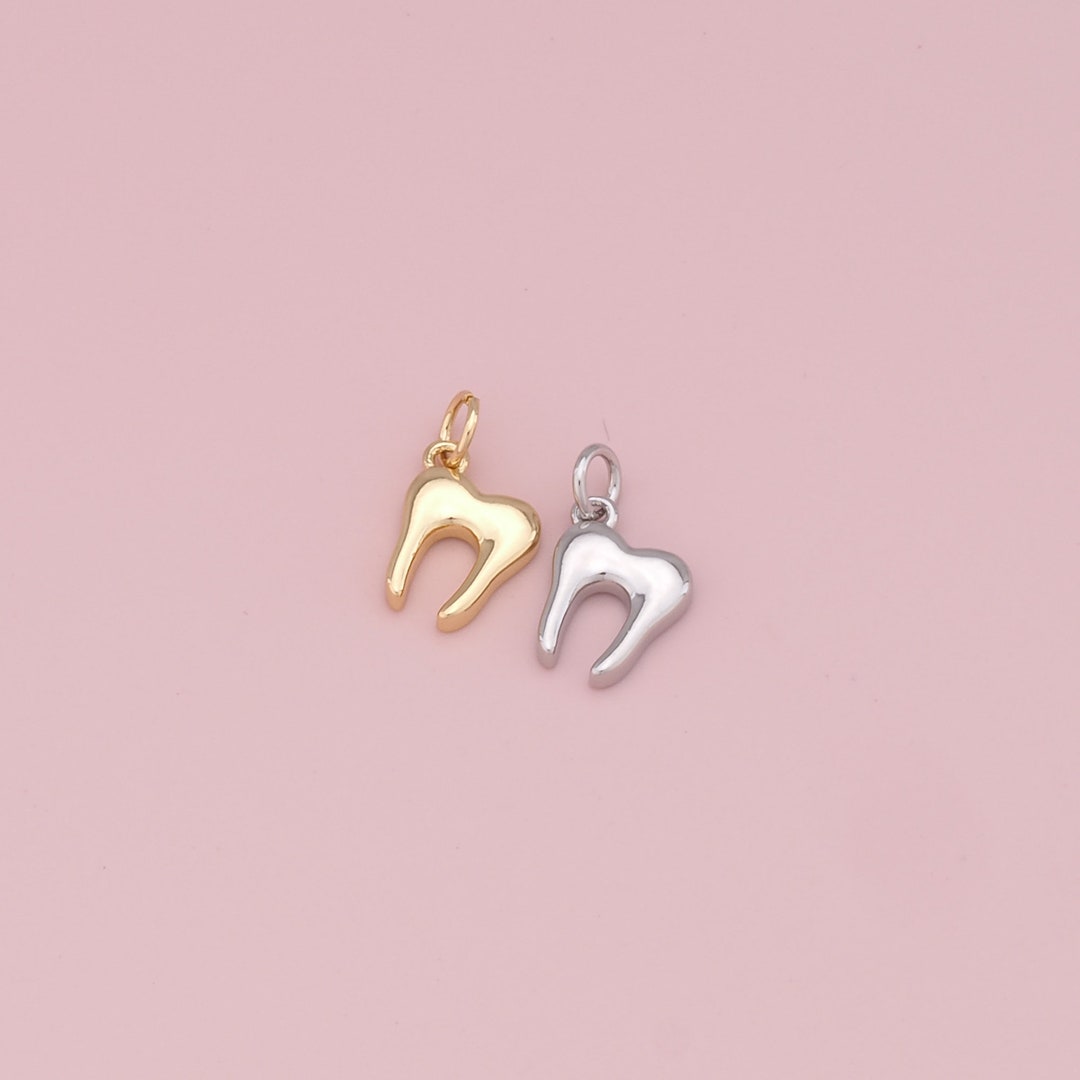 Gold Teeth Charms,18k Gold Filled Teeth Pendant,teeth Charm Bracelet ...