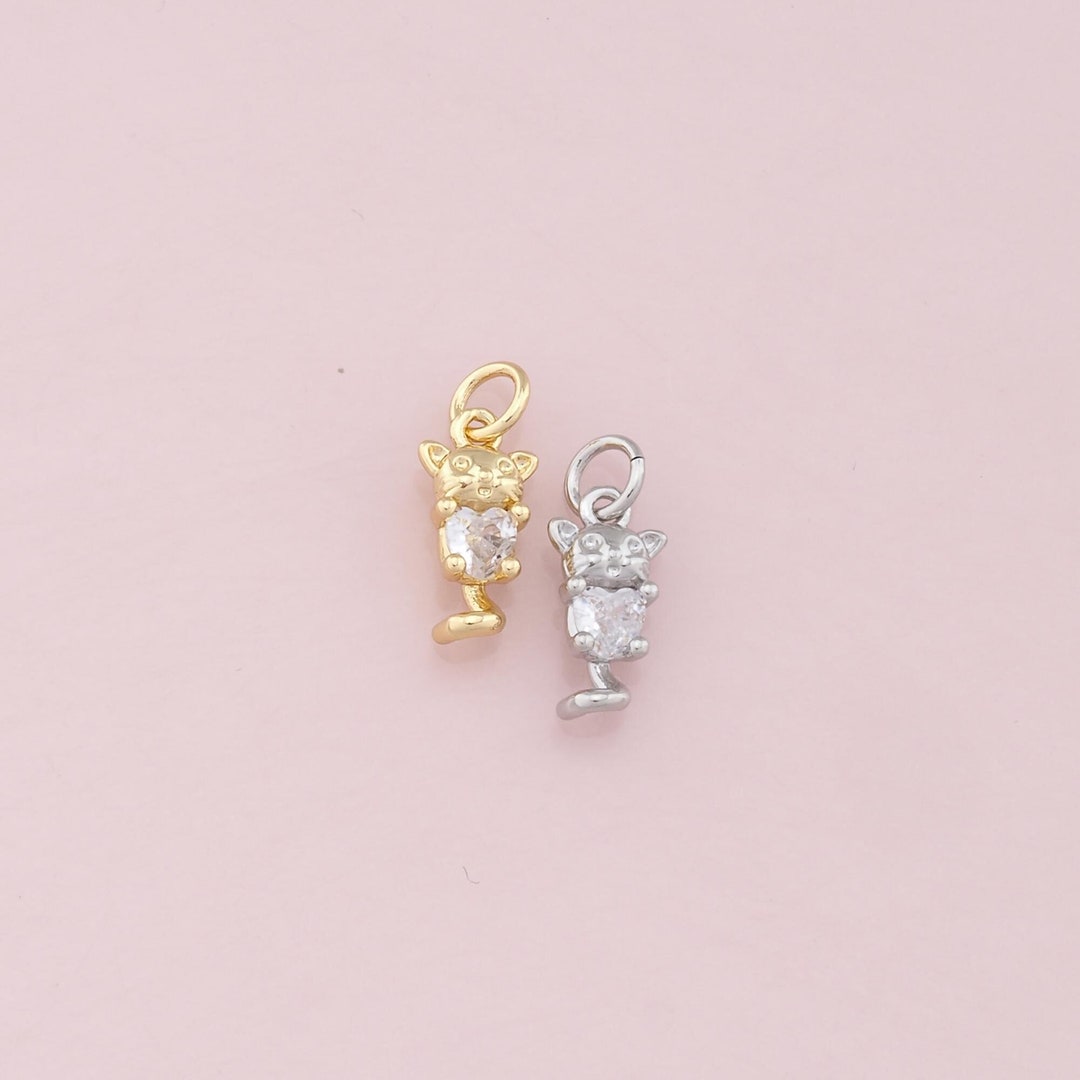 18K Gold Filled Mouse Pendant,dainty Mouse Charms Bracelet Necklace for ...