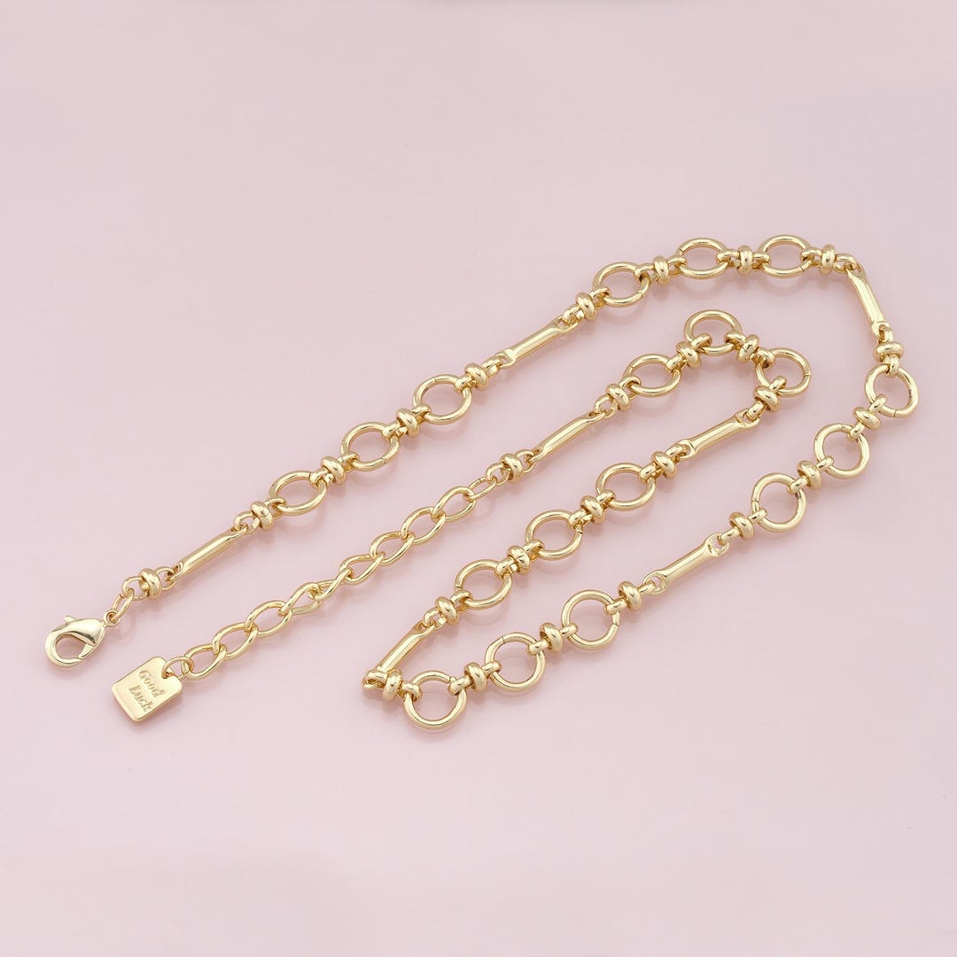 Gold Round Chain,18k Gold Filled Round for Necklace Bracelet DIY ...