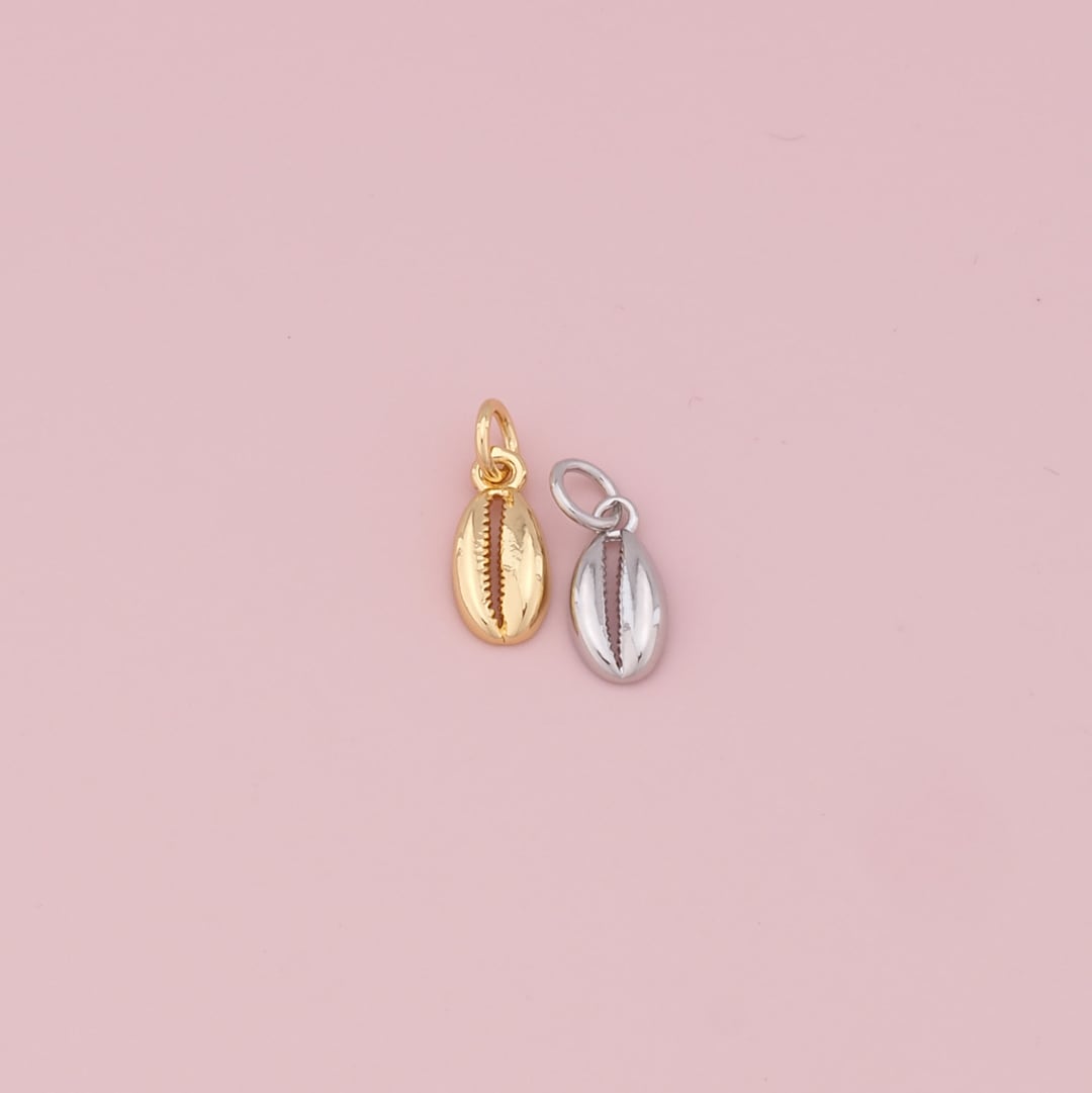 Gold Shell Charms,18k Gold Filled Conch Shell Pendant,conch Shell Charm ...