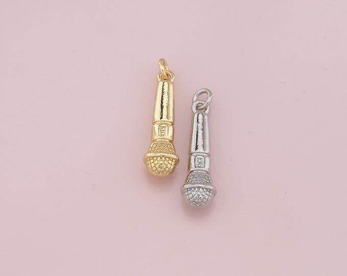 Musical Gifts, Music Necklace, Microphone Necklace, DJ Necklace ...