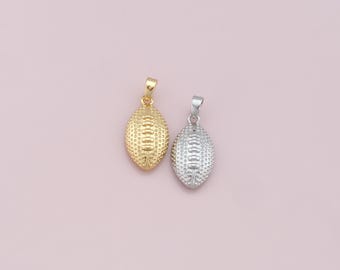 Gold Football Charms,18k Gold Filled Football Pendant,football Charm ...