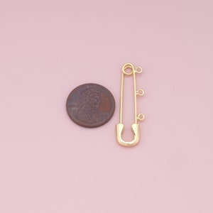 18K Gold Filled Three Loop Pin,simple Three Hole Pin,loop Kilt Pins ...