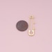 18K Gold Filled Three Loop Pin,simple Three Hole Pin,loop Kilt Pins ...