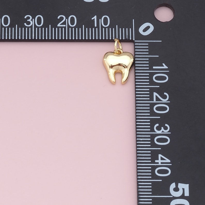 Gold Teeth Charms,18k Gold Filled Teeth Pendant,teeth Charm Bracelet ...