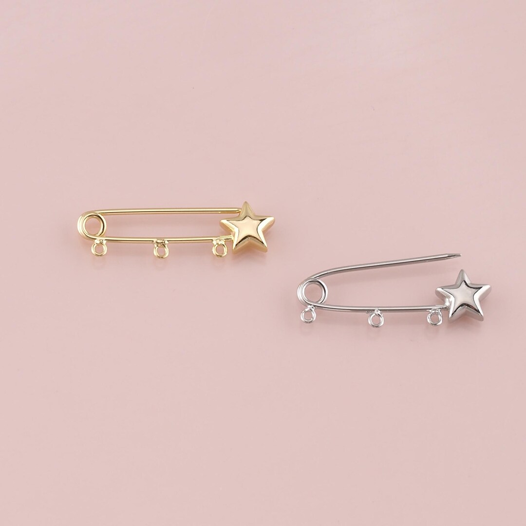 18K Gold Filled Star Paper Clip Pendant,paper Clip Charm Bracelet ...