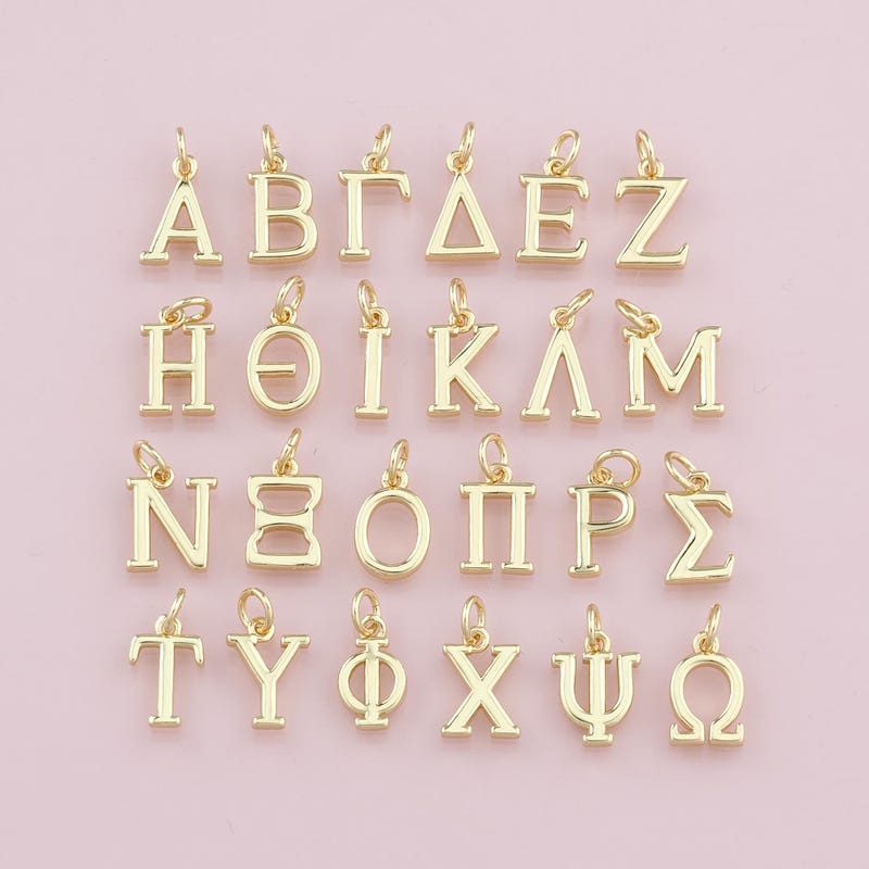 Greek Letters Diy Jewelry - Etsy