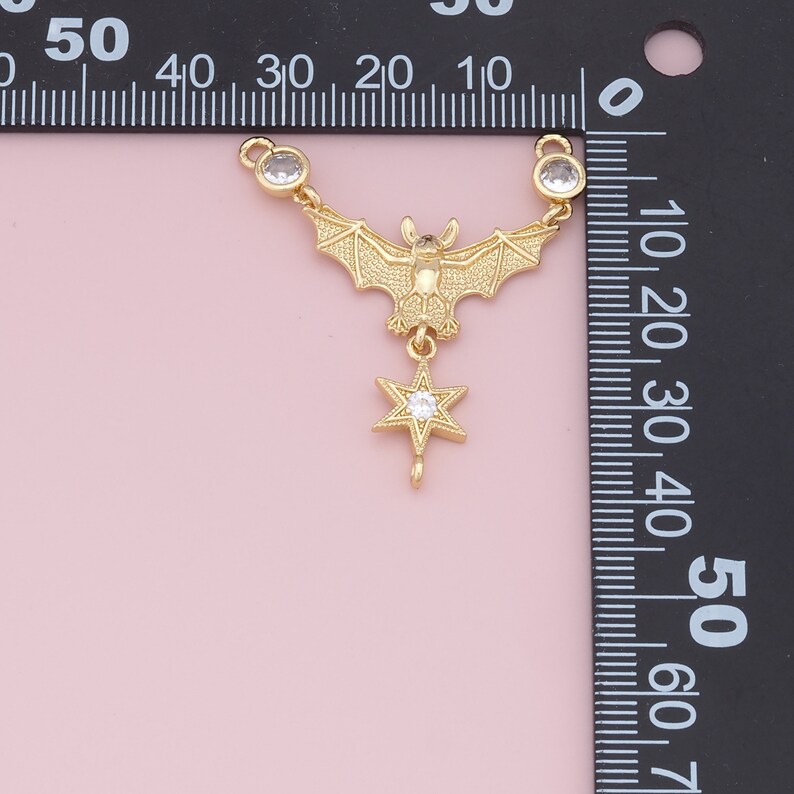 Gold Bat Charms,18k Gold Filled Bat Pendant,bat Charm Bracelet Necklace ...