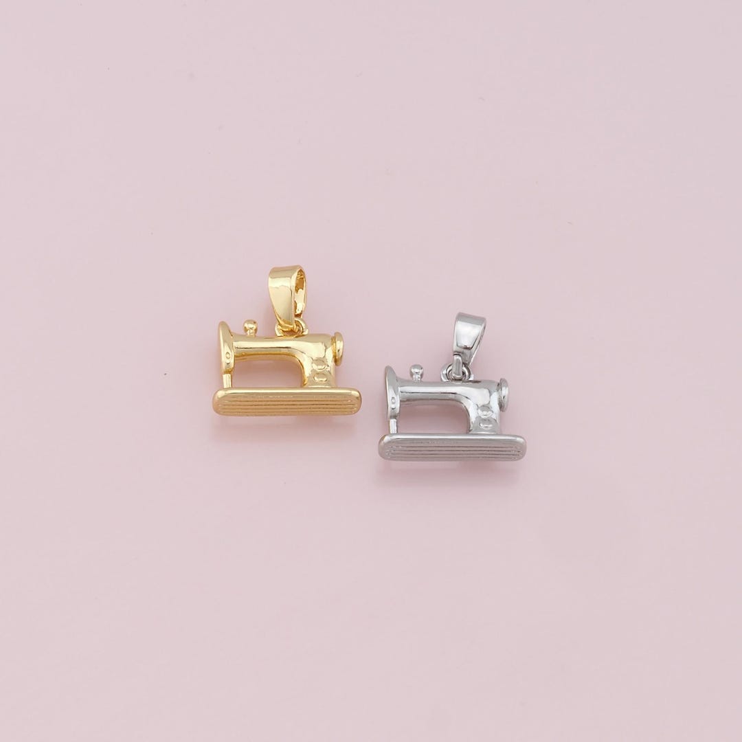 18K Gold Filled Sewing Machine Pendant,sewing Machine Charm Bracelet ...