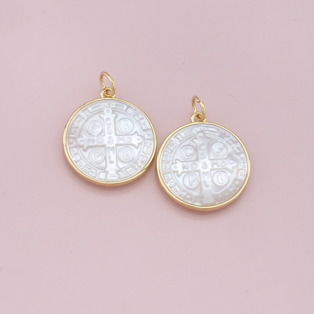 18K Gold Filled Religion Pendant,cross Charm Bracelet Necklace for DIY ...