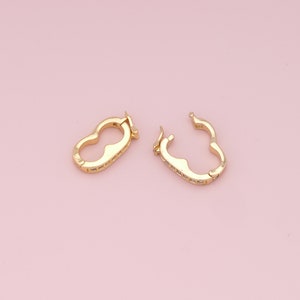 18k Gold Filled Shortener Enhancer Clasp for Bracelet Necklace, Gold CZ ...