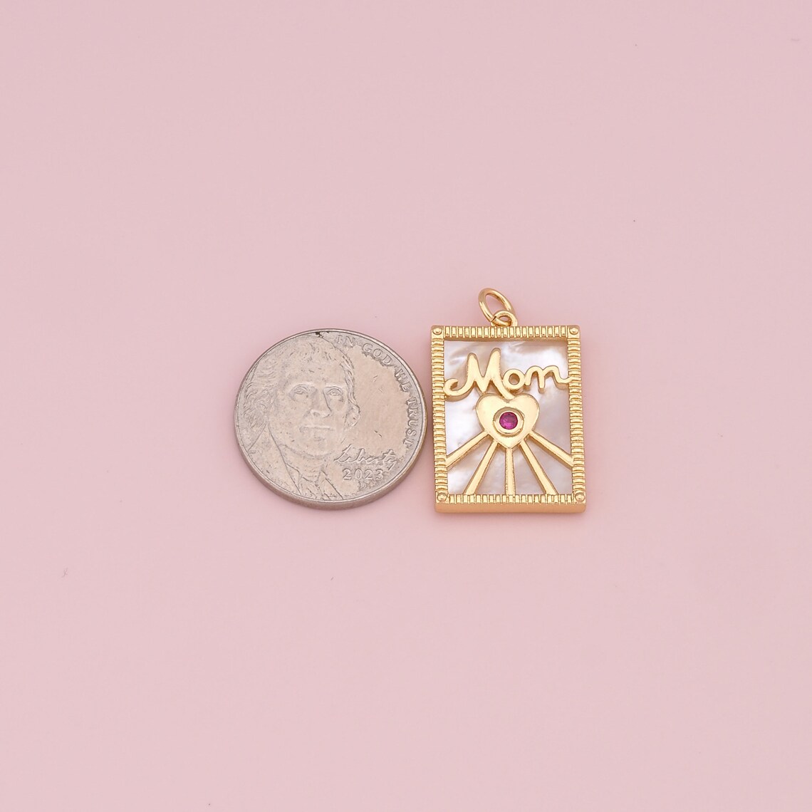 Gold Mom Charms,18k Gold Filled Shell Mom Pendant,mom Charm Bracelet ...