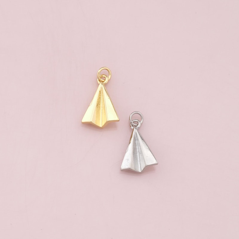 Paper Airplane Necklace - Etsy