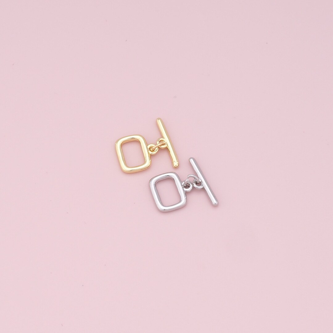 18 Gold Filled Square Toggle Clasp, Jewelry Clasp OT Clasp Findings - Etsy