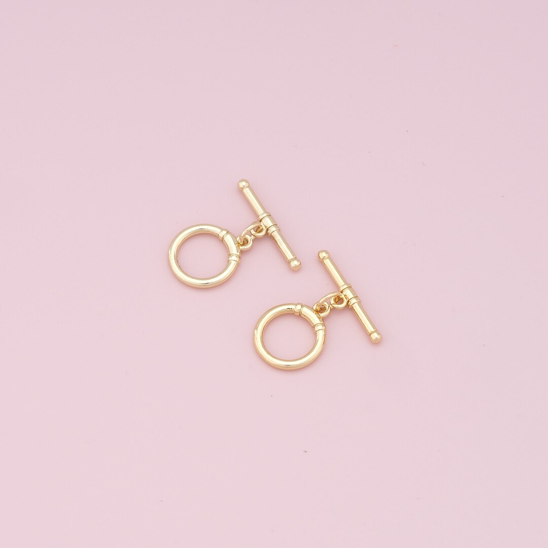 18K Gold Toggle Clasp, Gold OT Clasp Fancy Design OT Clasp Bulk Supply ...