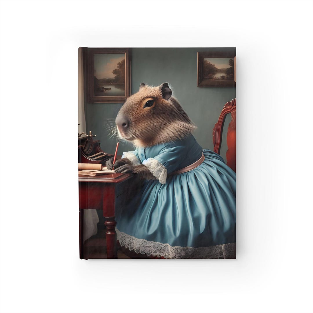 Journal - Capybara Jane Austin - Etsy