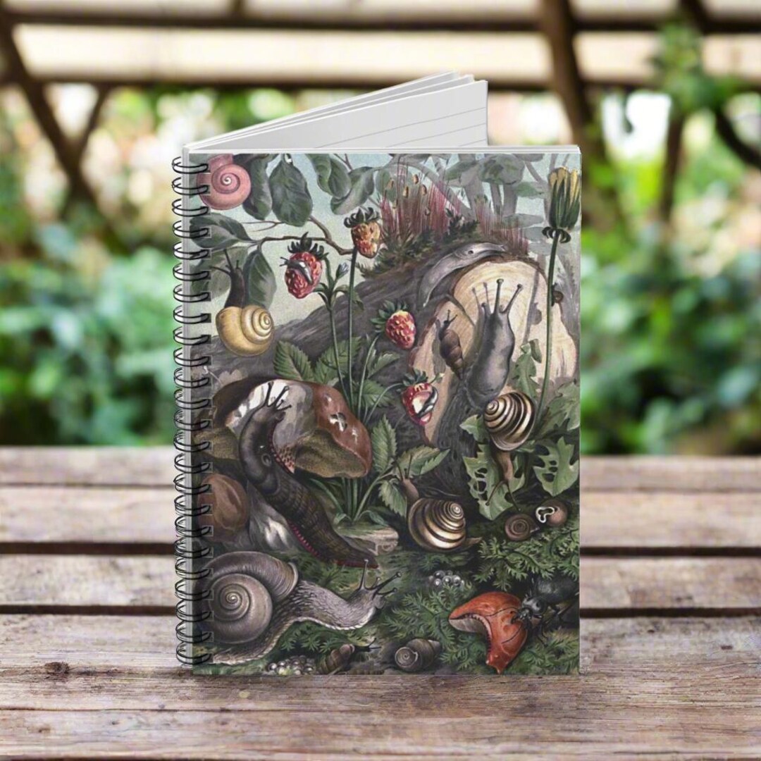 Spiral Notebook - Snails - Etsy