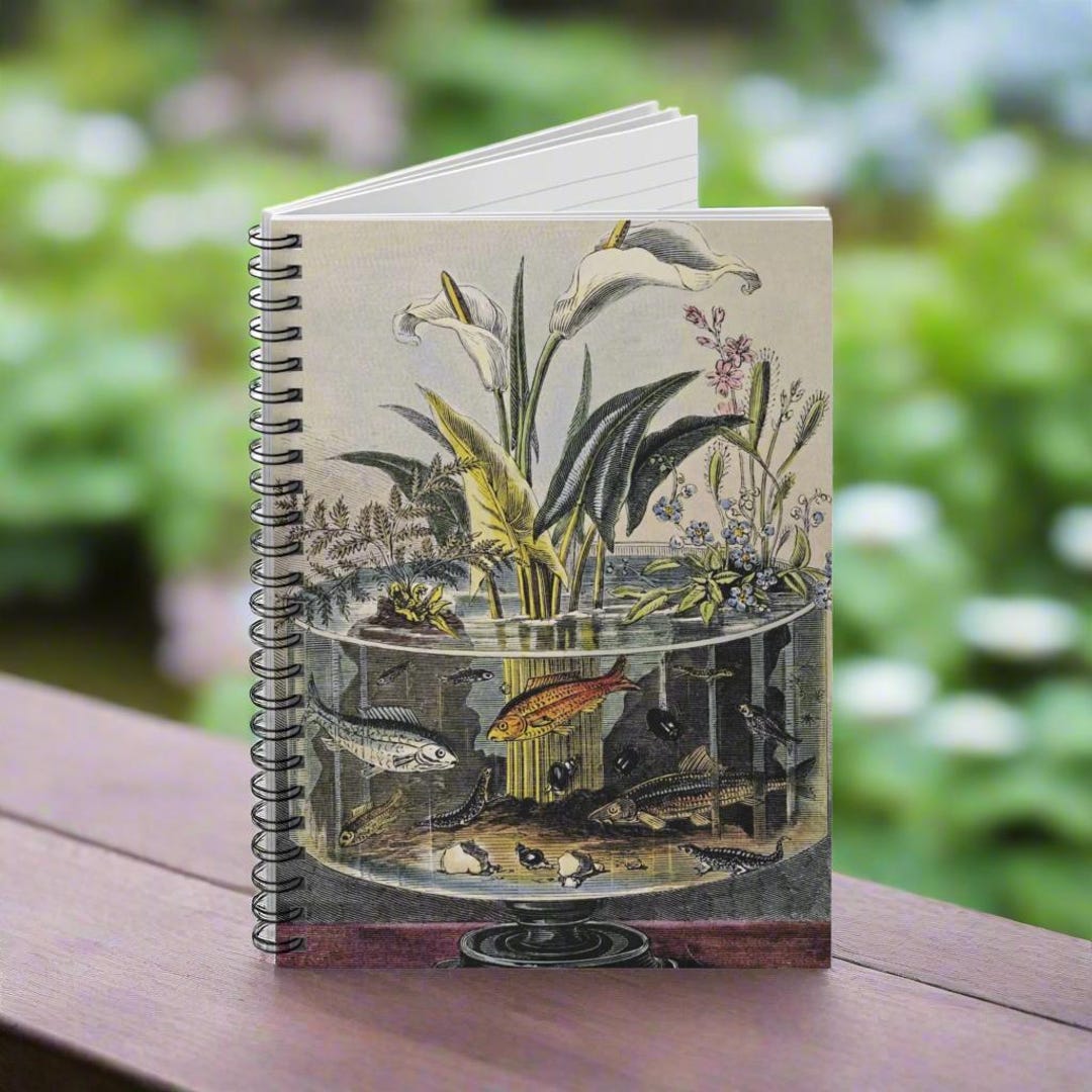Spiral Notebook - Fish Bowl - Etsy