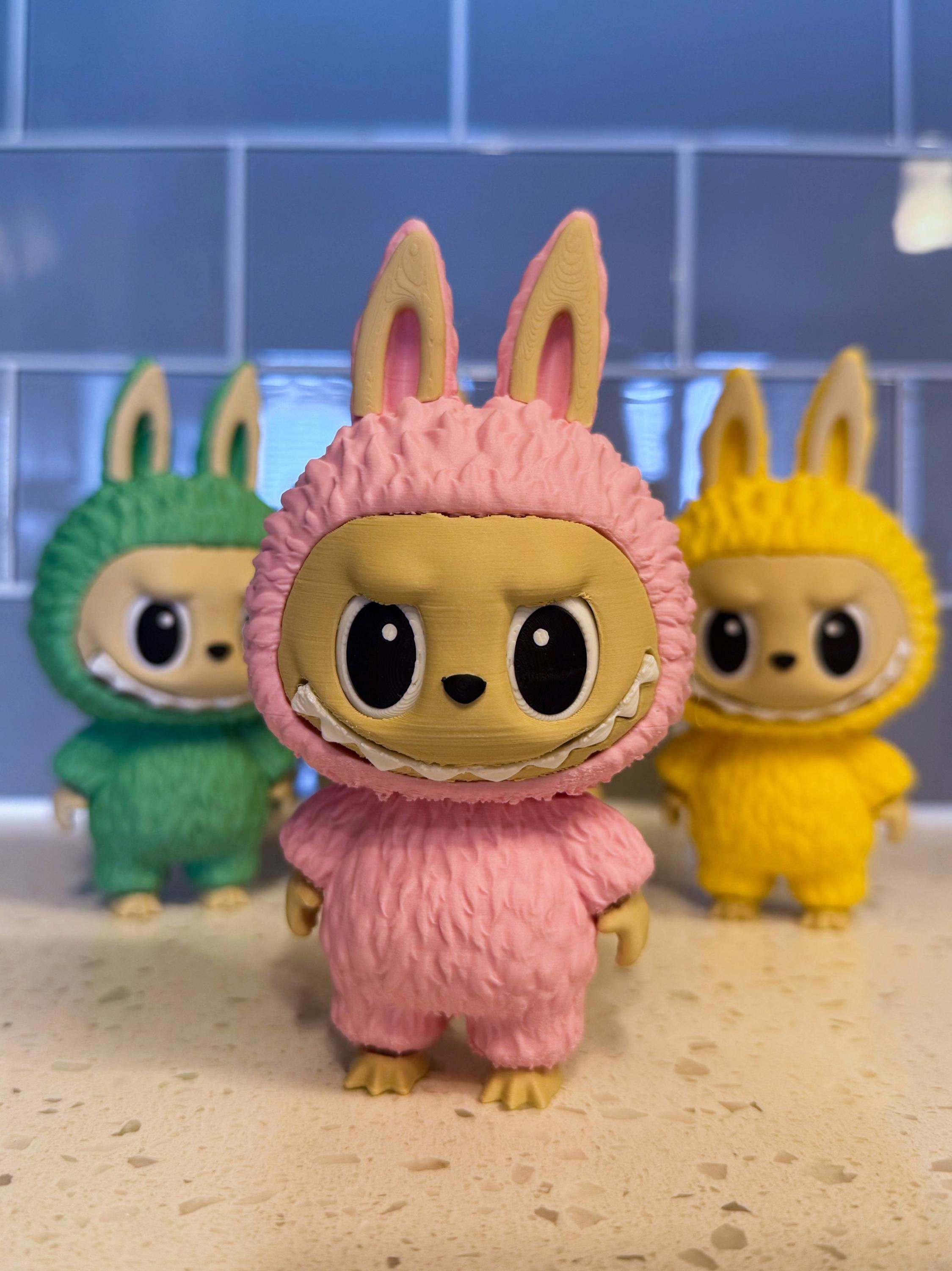 Labubu Fidget Toy: 3D Printed Rotating Bunny Monster Desk Decor - Etsy