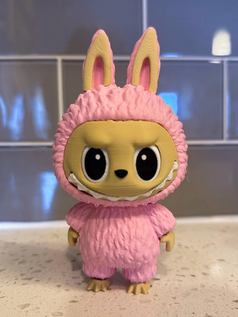 Labubu Fidget Toy: 3D Printed Rotating Bunny Monster Desk Decor - Etsy