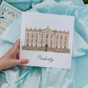 Bundle: Pride and Prejudice House Portrait Prints | Pemberley ...