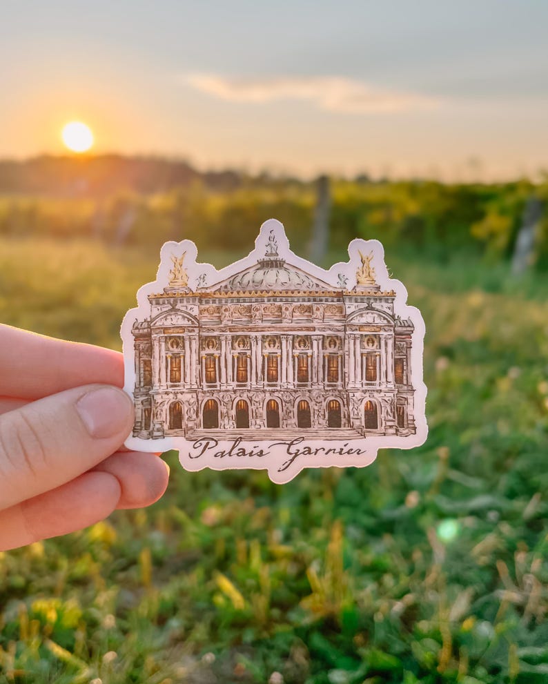 Palais Garnier Vinyl Sticker | Phantom of the Opera Sticker | Literary ...