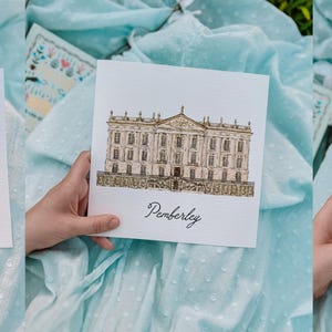 Bundle: Pride and Prejudice House Portrait Prints | Pemberley ...