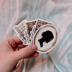 Pride and Prejudice Sticker Collection Elizabeth Bennet Cameo Vinyl ...