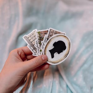 Pride and Prejudice Sticker Collection Elizabeth Bennet Cameo Vinyl ...