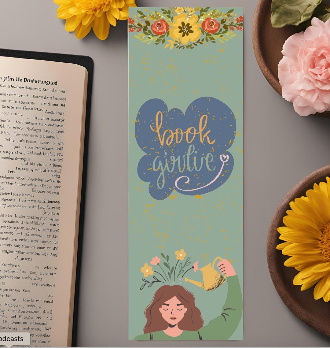 Book Lover Printable Bookmark Gift for Reader Unique Placeholder for ...
