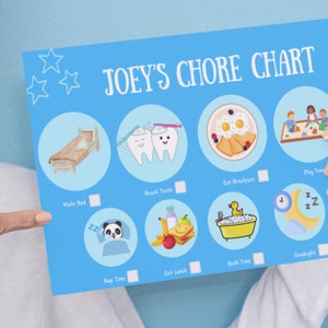 Printable Toddler Chore Chart With Pictures Beginner Cleaning Guide ...